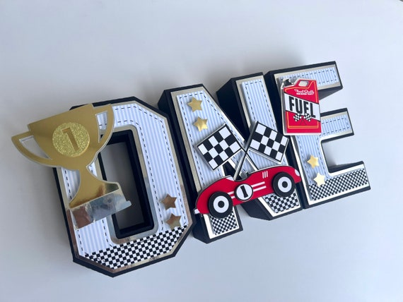 Vintage Race Car 3D Letters / Race Car Birthday Party - Etsy