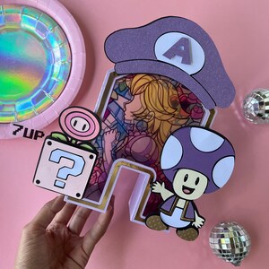 Princess Peach 3D Letter / Princess Peach Birthday Decorations ...