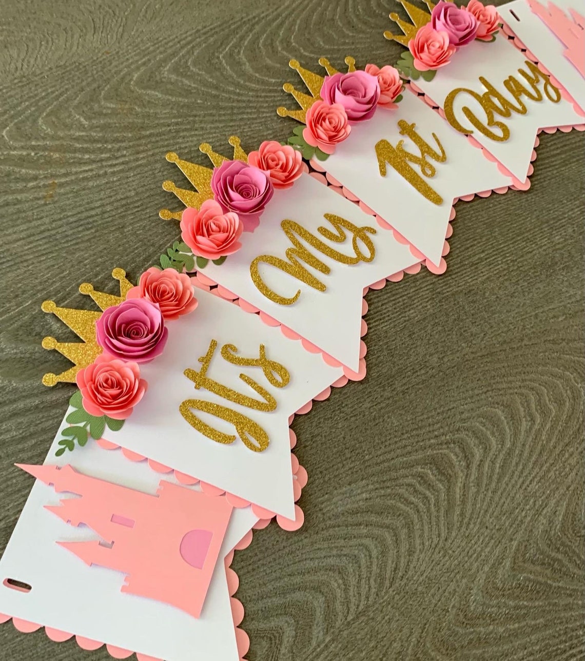 Floral Half Banner / Half Birthday Decorations / Floral 1st - Etsy