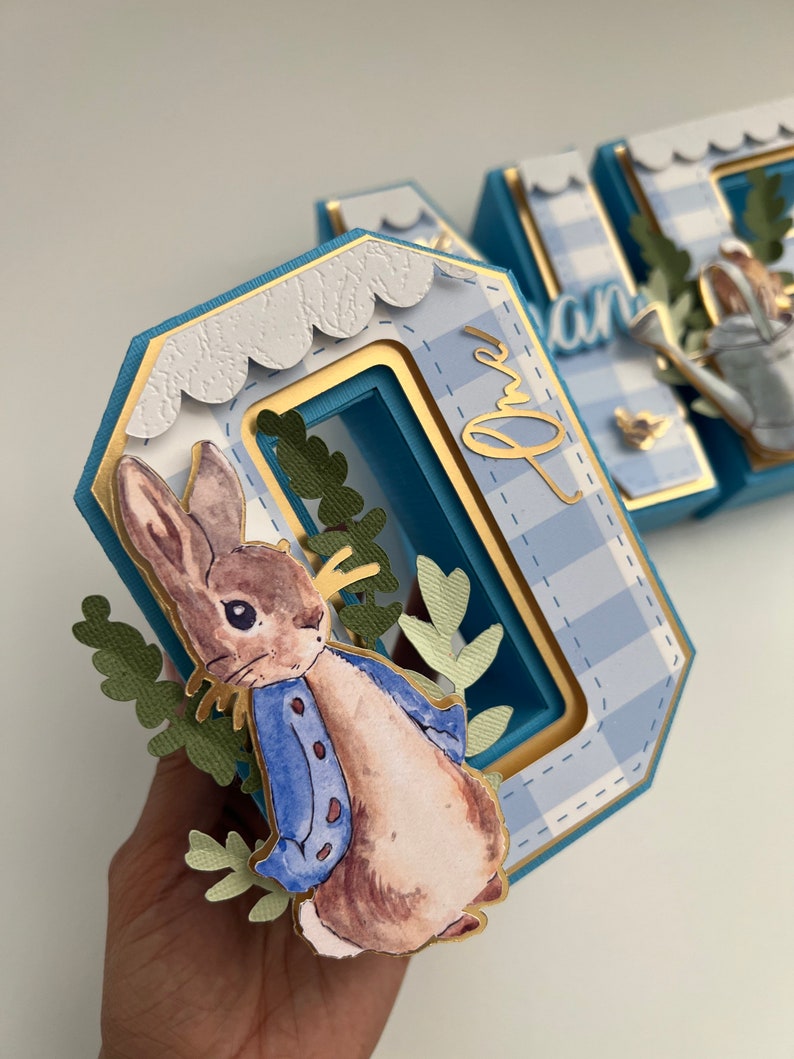 Peter Rabbit 3D Letters / Peter Rabbit Birthday Decorations/ - Etsy