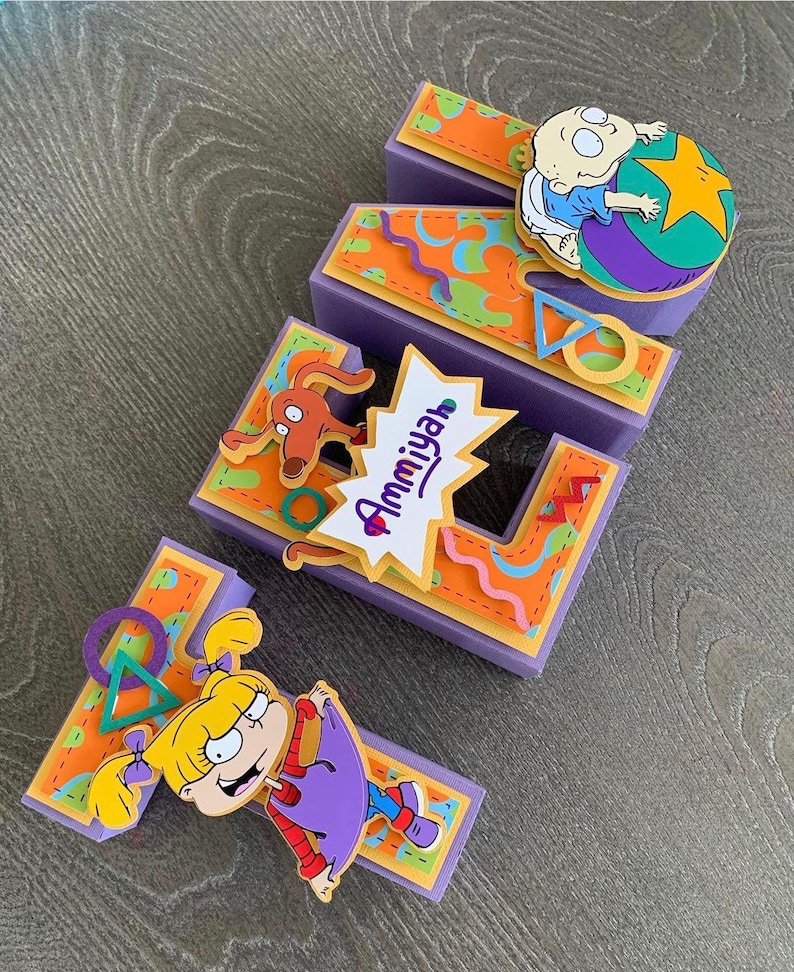 Rugrats 3D Letters / Rugrats Birthday Decorations/ Rugrats Birthday ...