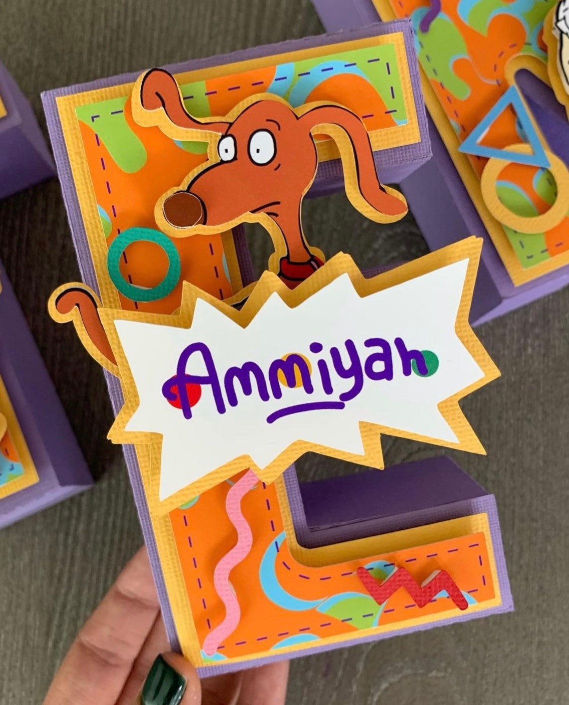 Rugrats 3D Letters / Rugrats Birthday Decorations/ Rugrats | Etsy