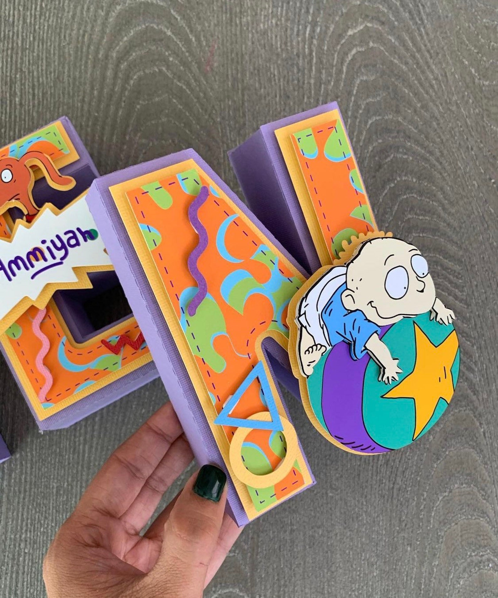 Rugrats 3D Letters / Rugrats Birthday Decorations/ Rugrats Birthday ...