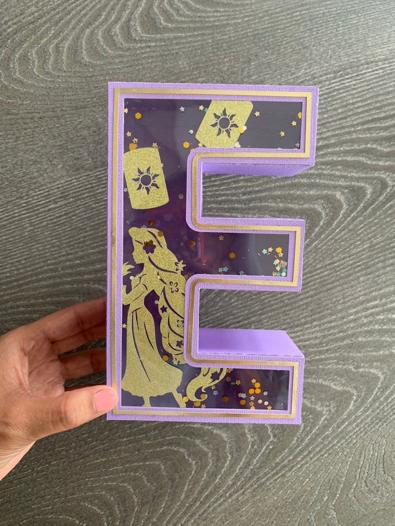 Rapunzel 3D Letter / Rapunzel Birthday Party / Tangled | Etsy
