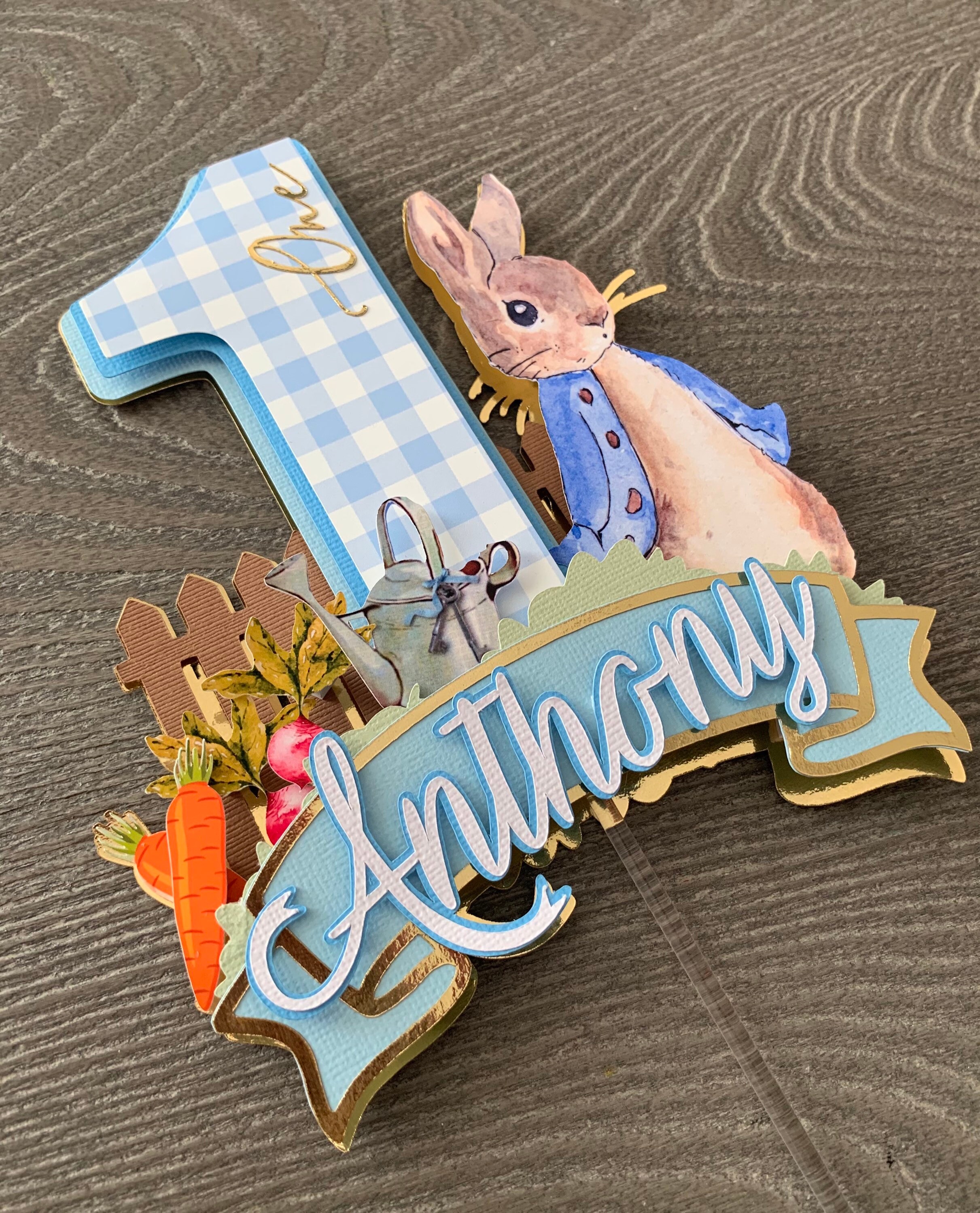 Peter Rabbit Cake Topper / Peter Rabbit Birthday Party/ Peter - Etsy UK