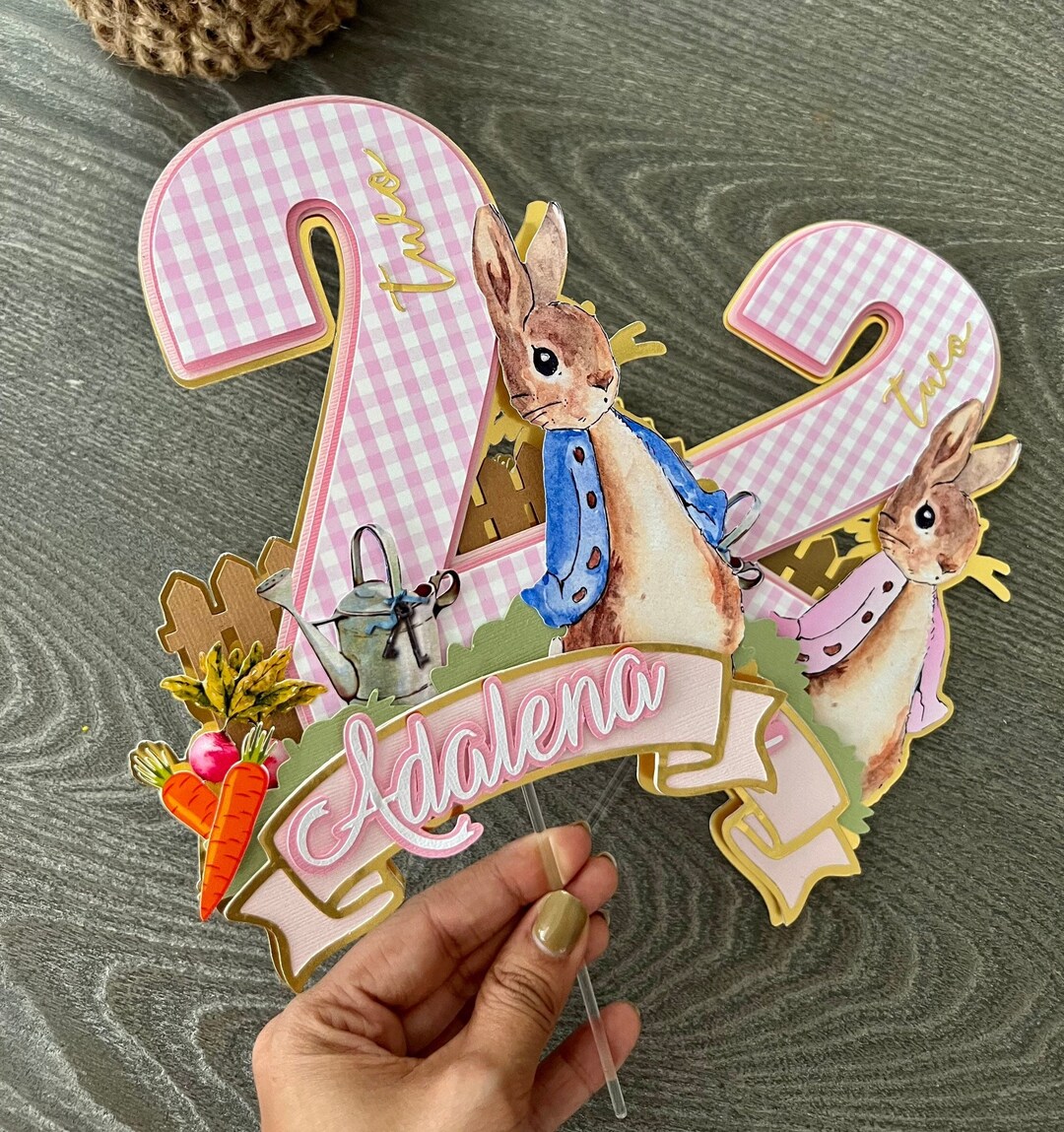 Peter Rabbit Cake Topper / Peter Rabbit Decorations/ Peter Rabbit 1st ...
