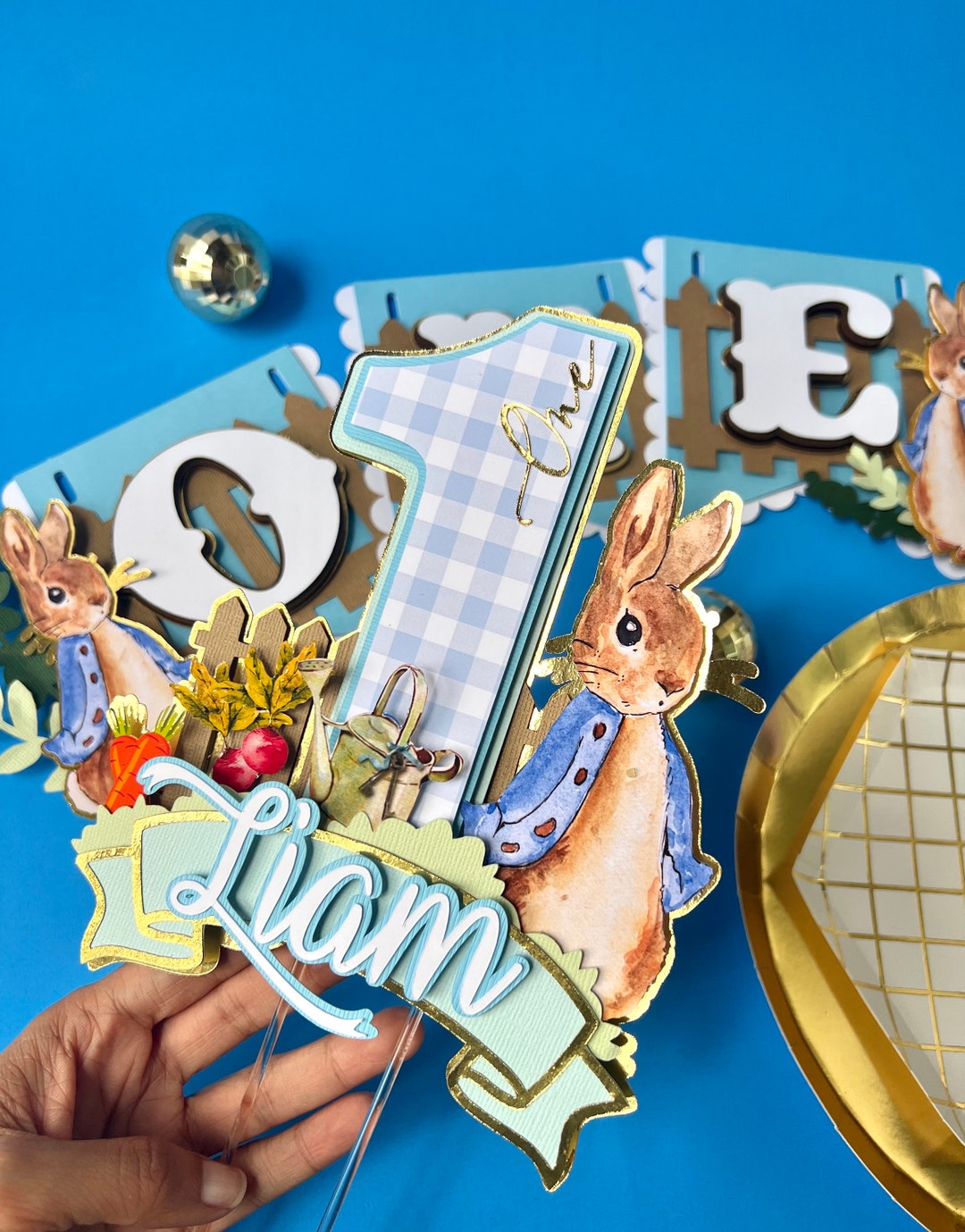 Peter Rabbit Cake Topper / Peter Rabbit Birthday Party/ Peter Rabbit ...