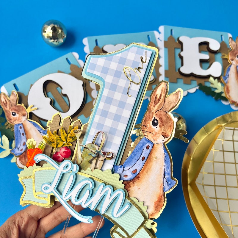 Rabbit Cake Topper - Etsy