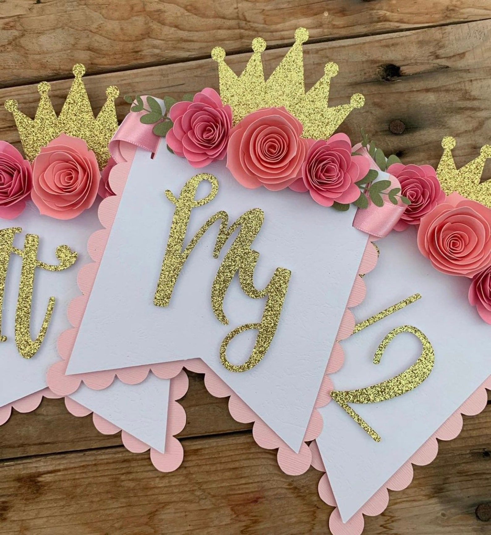 Floral Half Banner / Half Birthday Decorations / Floral 1st - Etsy