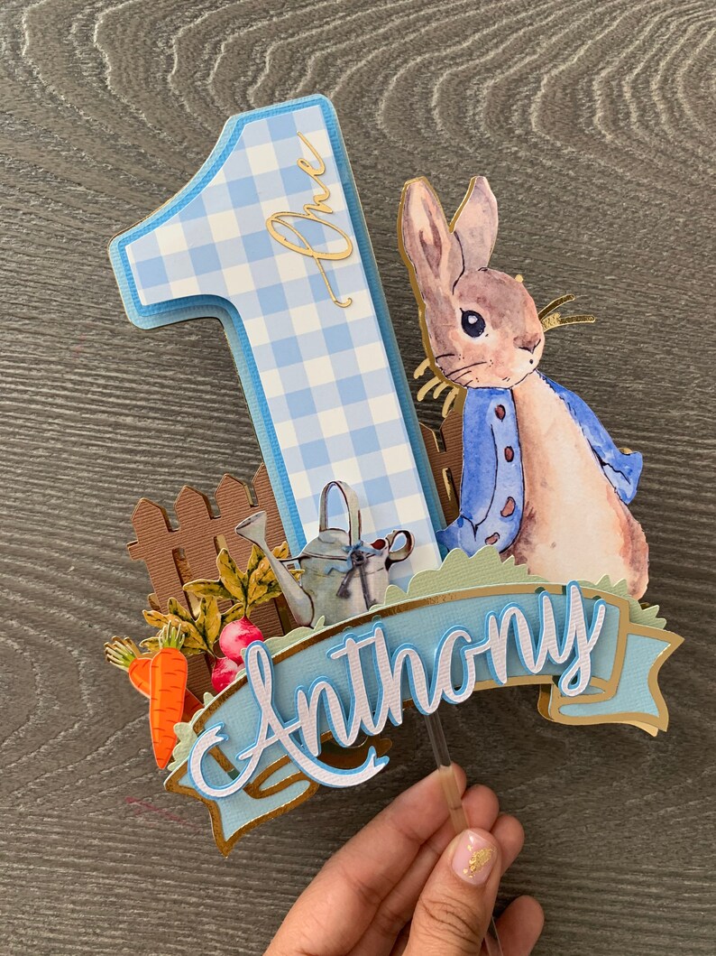 Peter Rabbit Cake Topper / Peter Rabbit Birthday Party/ Peter - Etsy