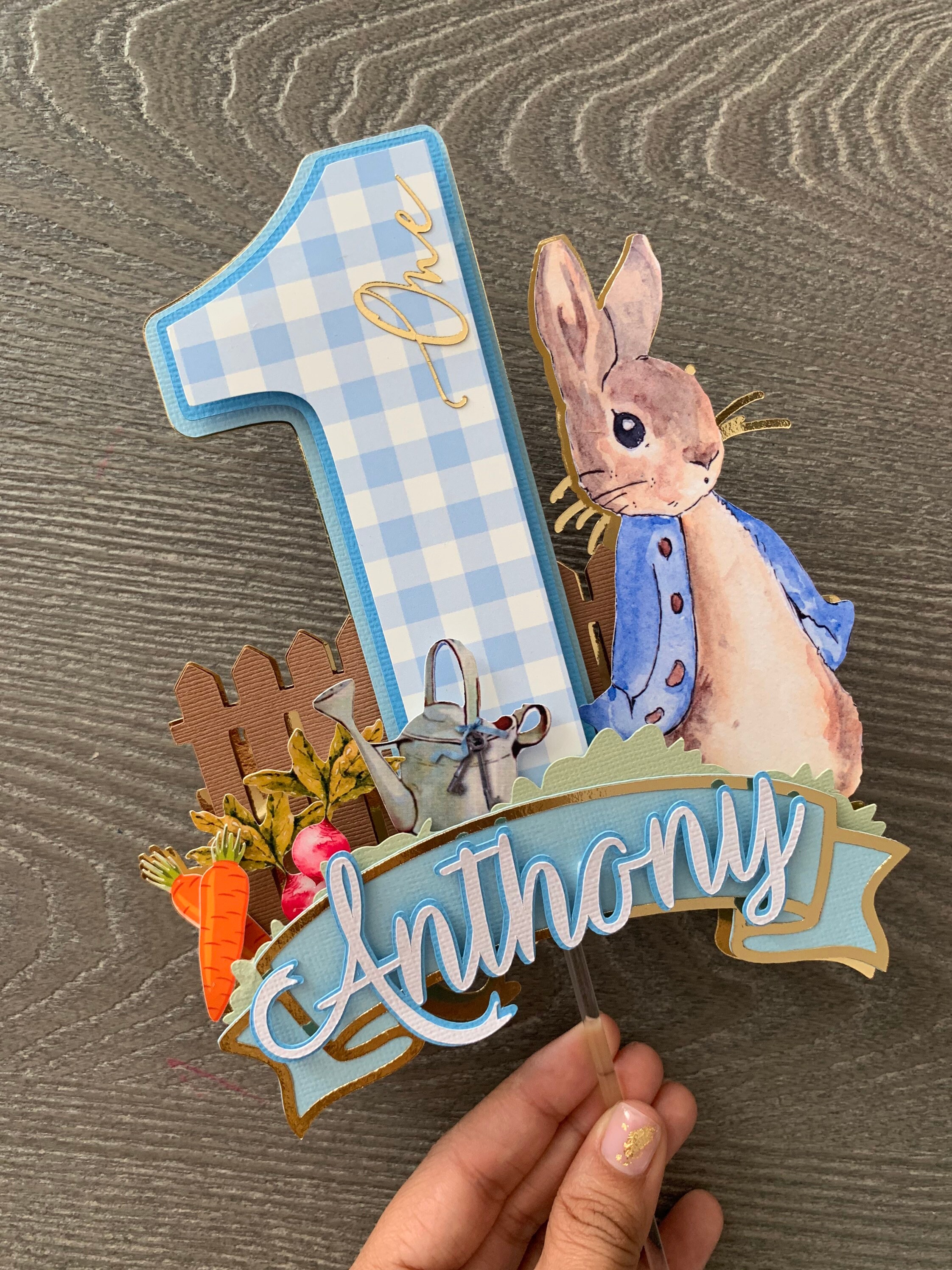 Peter Rabbit Cake Topper / Peter Rabbit Birthday Party/ Peter - Etsy UK