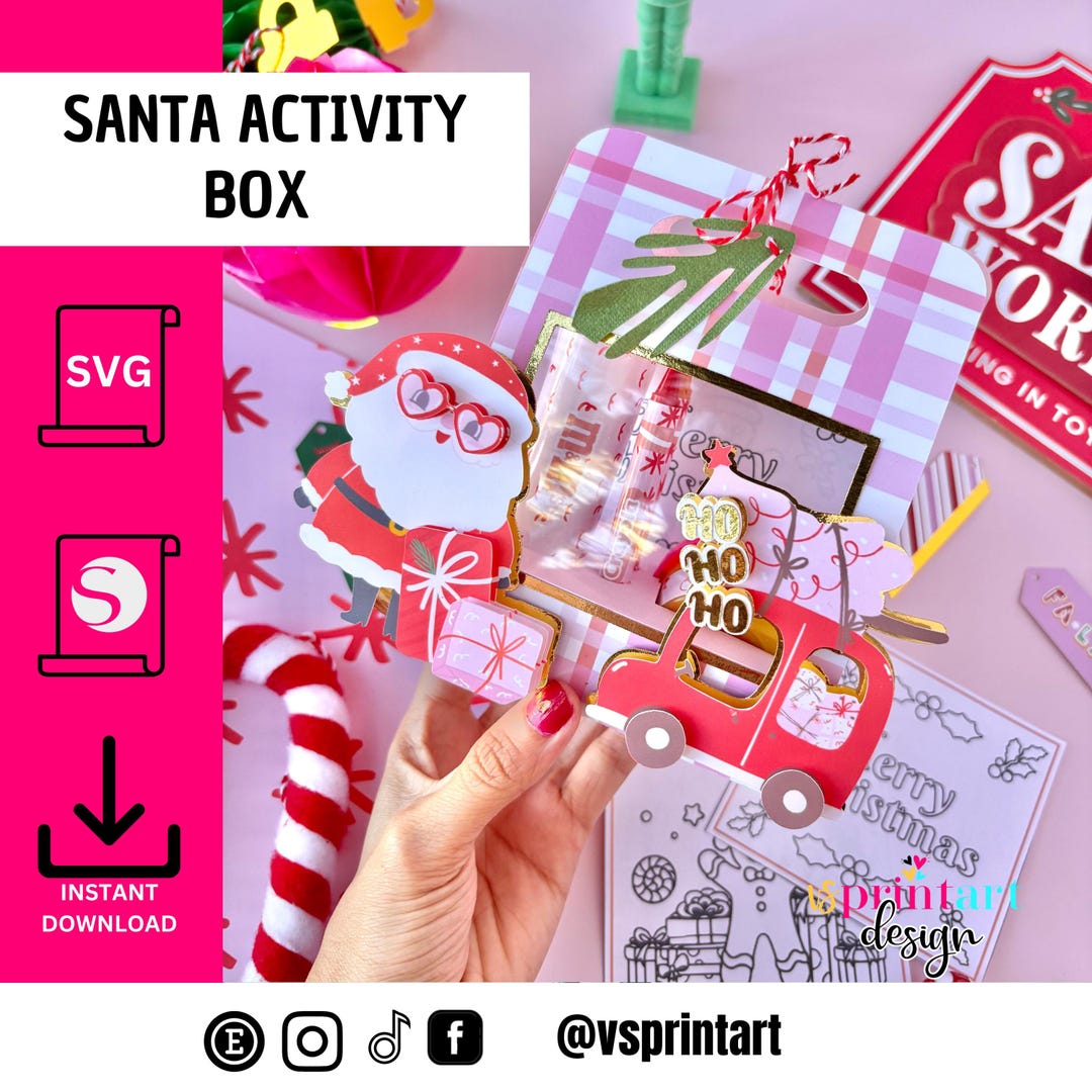 Activity Box / Activity Box SVG Template - Etsy