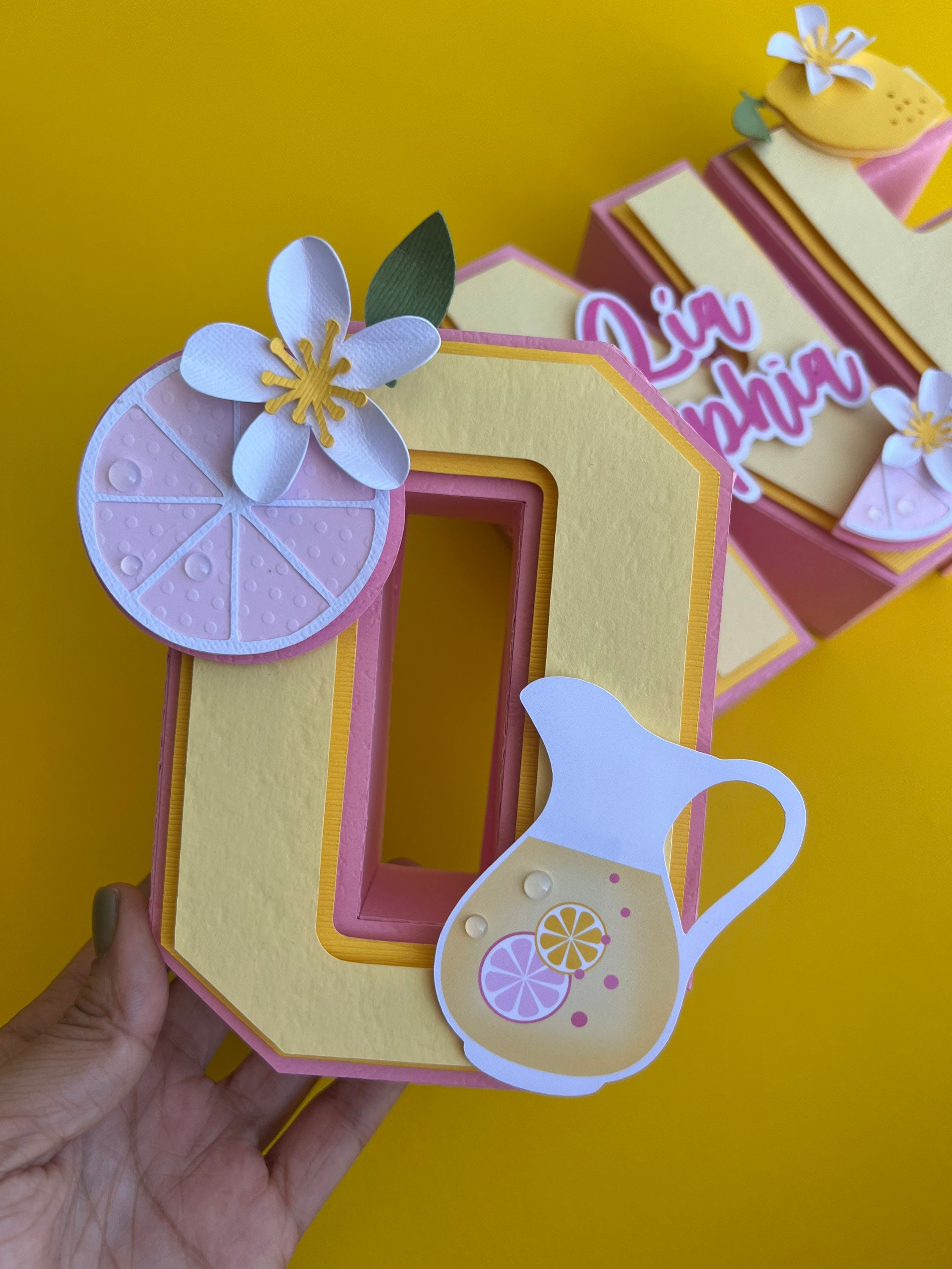 Pink Lemonade 3D Letters/ Pink Lemonade Birthday Decorations/ - Etsy
