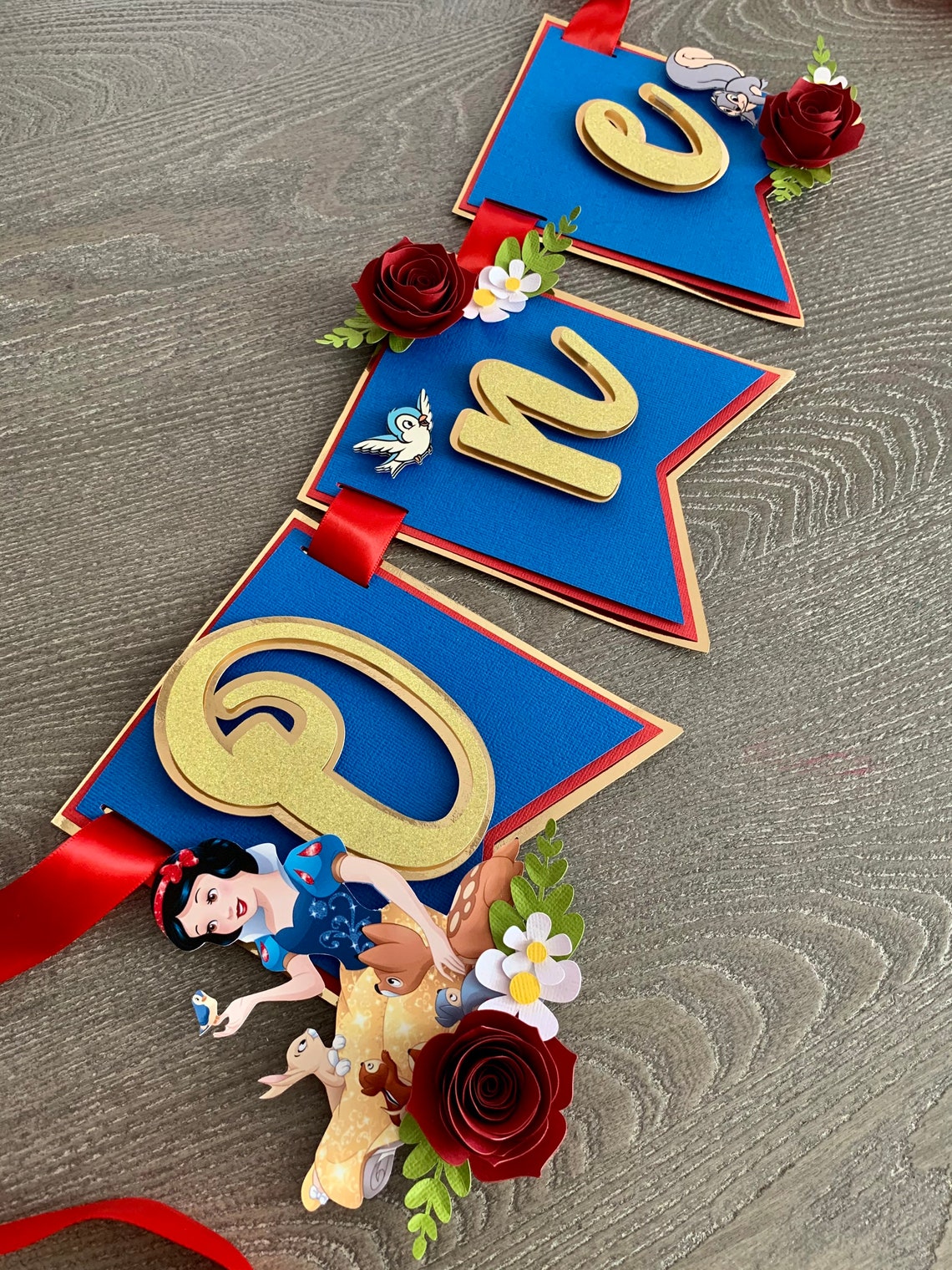 Snow White Birthday Banner / Snow White Birthday Party | Etsy