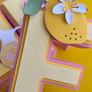 Pink Lemonade 3D Letters/ Pink Lemonade Birthday Decorations/ Pink ...