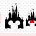 Castle SVG, Mouse Castle Svg, Park Castle Svg, Castle Silhouette Svg ...