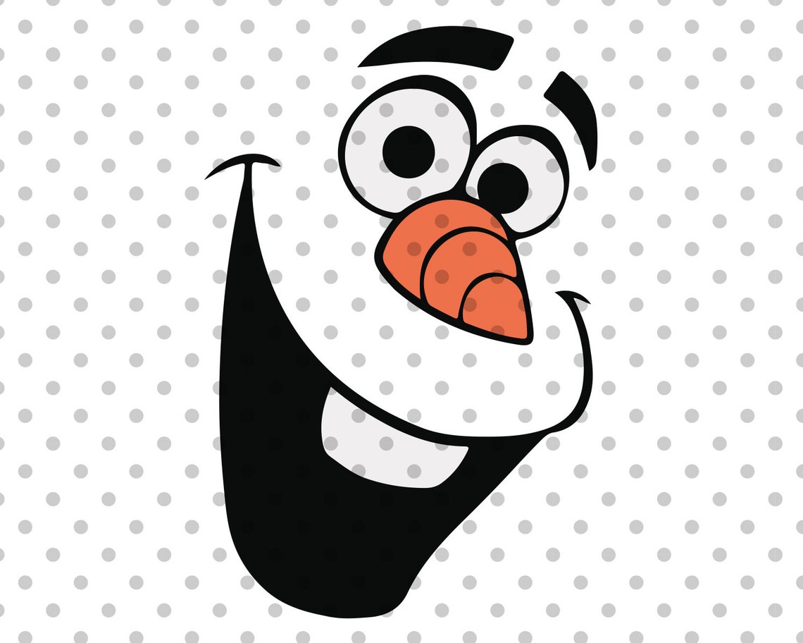 LAYERED, Olaf Svg, Olaf Face Svg, Snowman Svg, - Etsy