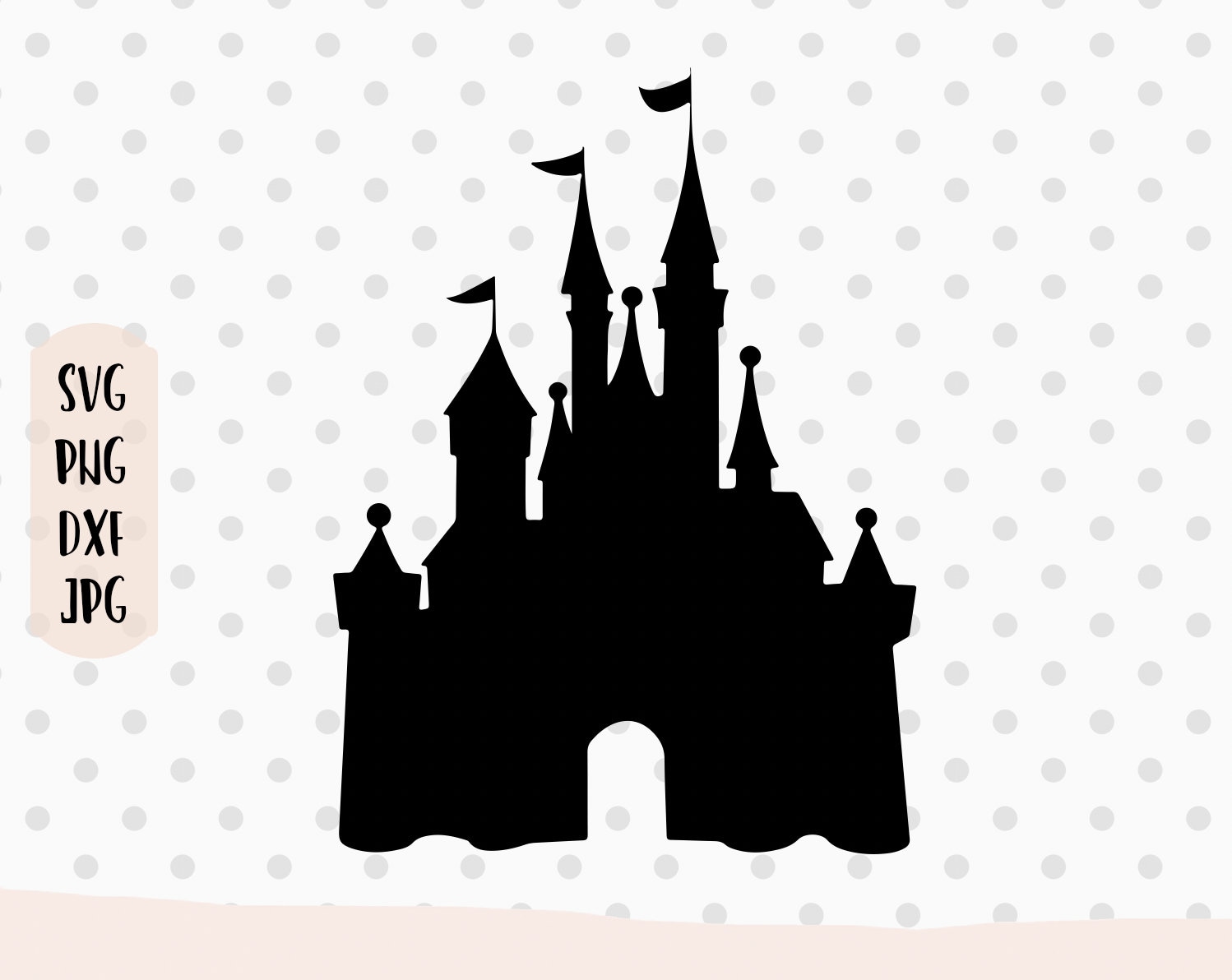 Simple Cinderella Castle Cartoon