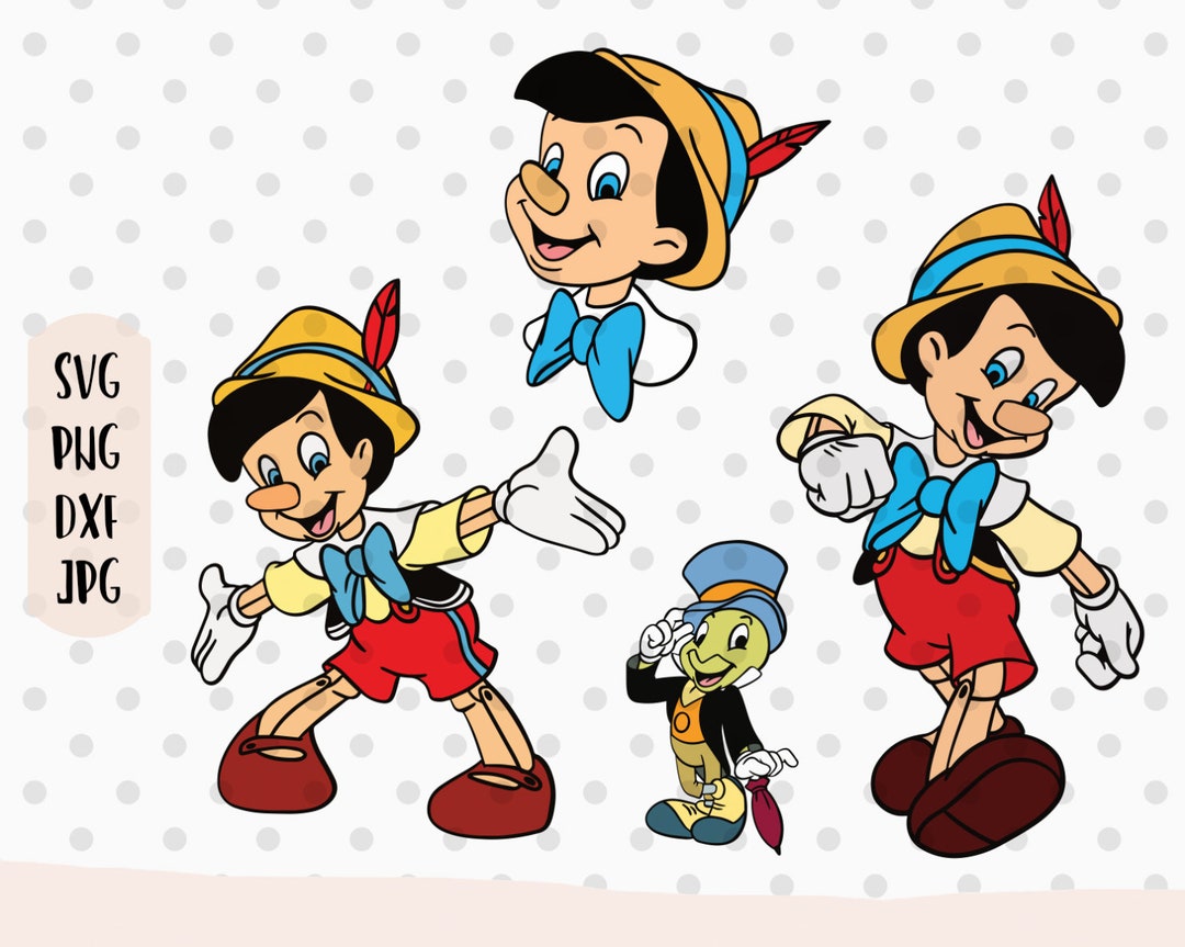 4pcs, LAYERED, Pinocchio SVG Bundle - Etsy