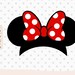 2pcs, Mouse Head SVG, Mouse Bow Svg - Etsy