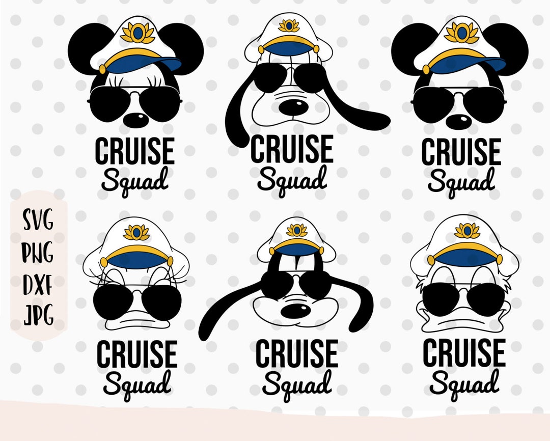 Cruise Squad SVG Bundle, Cruise Svg, Captain Svg, Captain Mouse Svg ...