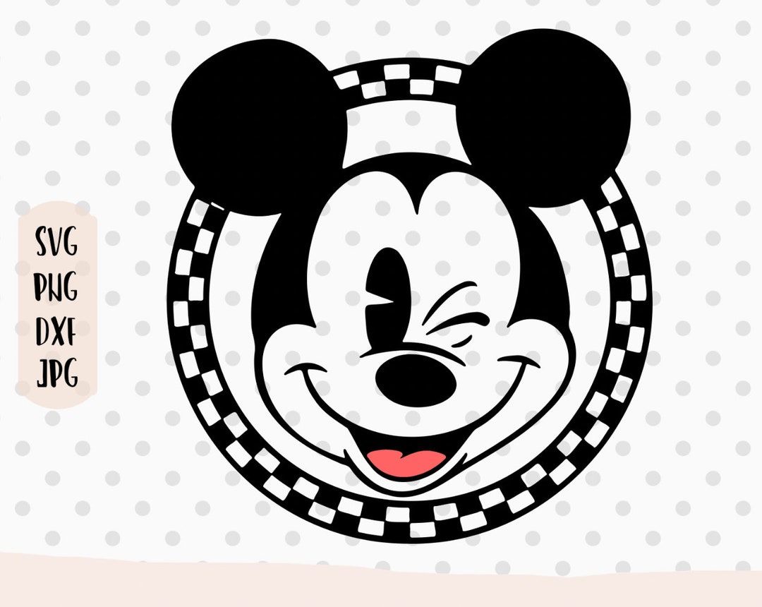 Retro Mouse SVG, Retro Mouse Head Svg, Checkered Mouse Svg - Etsy