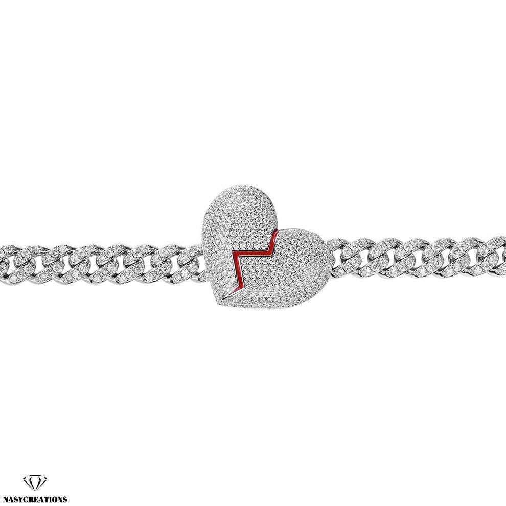 15MM Heart & Arrow Miami Cuban Moissanite Chain, 14k Gold Filled, VVS1 ...