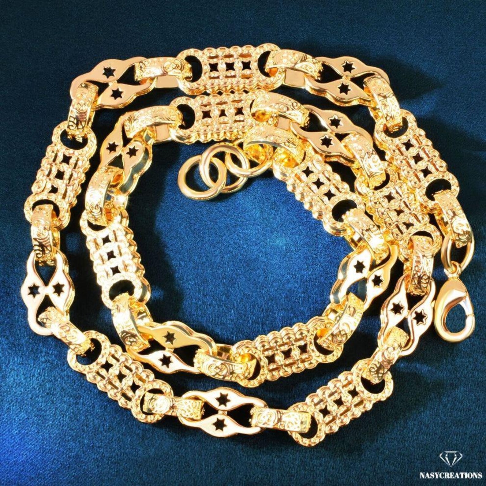 10MM Solid Pulley Link Chain, 14k Gold Filled, Gift for Him, Birthday ...