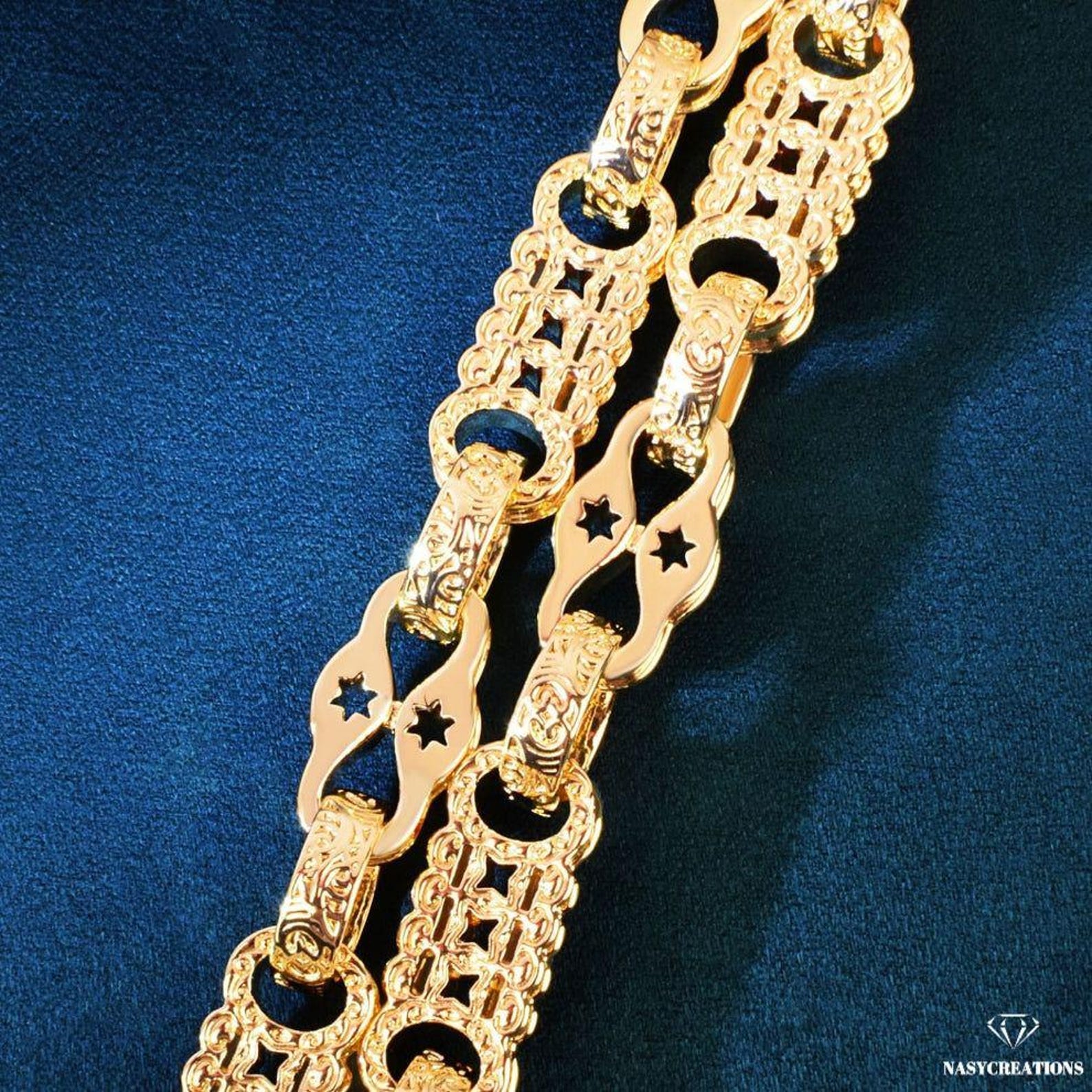 10MM Solid Pulley Link Chain, 14k Gold Filled, Gift for Him, Birthday ...