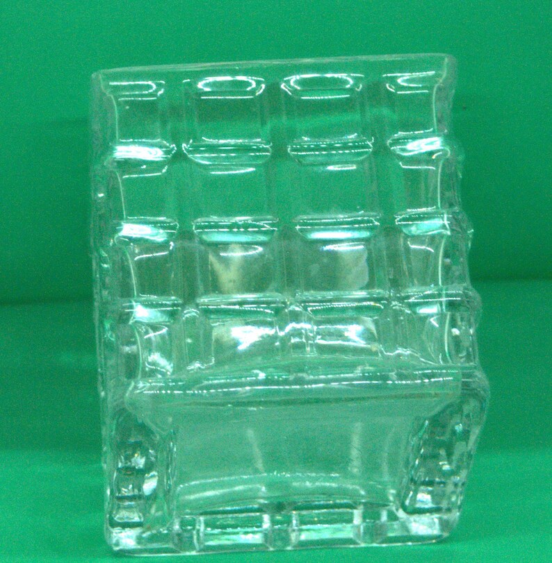 Vintage Square Glass Cube - Etsy