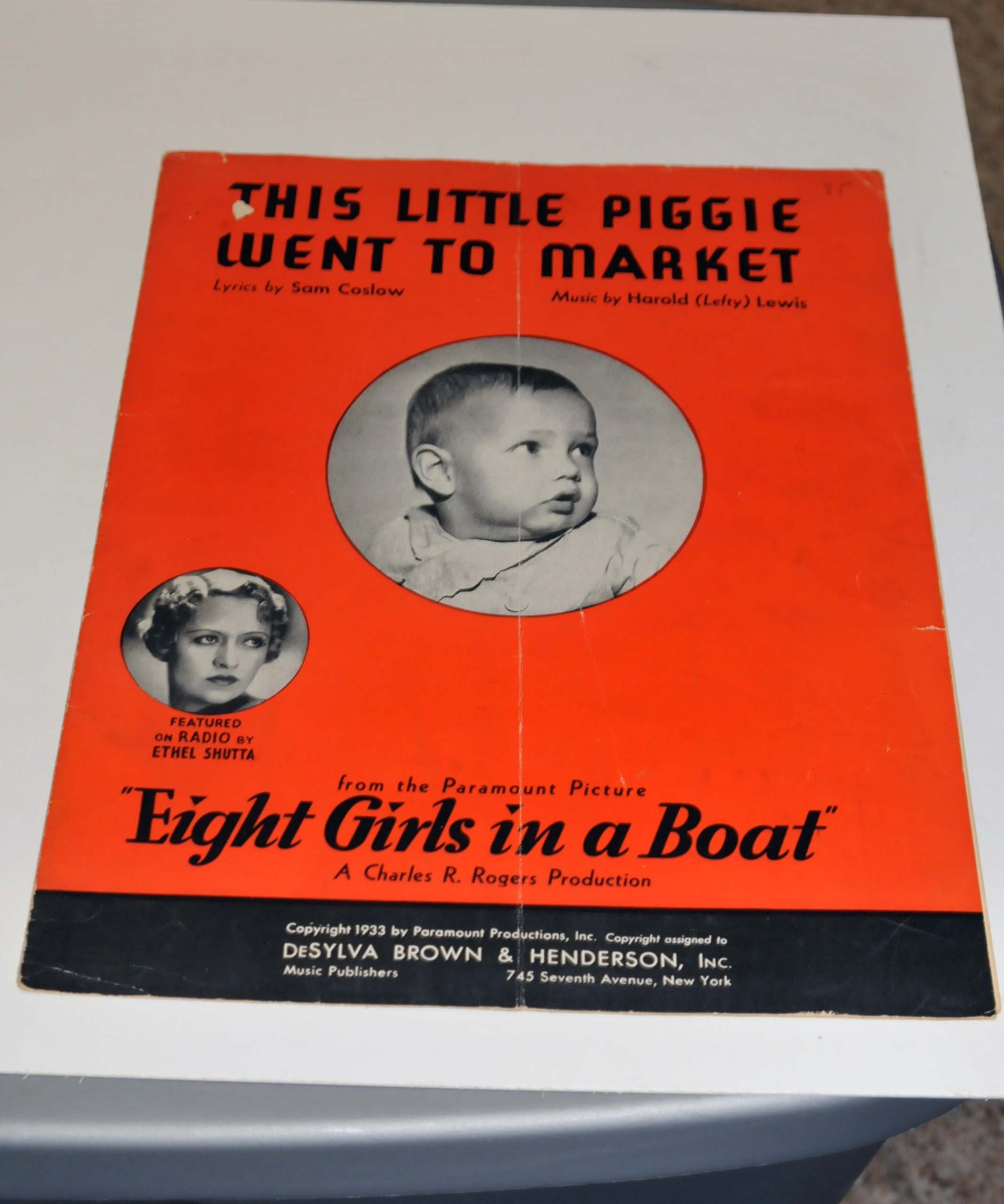This Little Piggy Went to Market-Sheet Music - Etsy.de