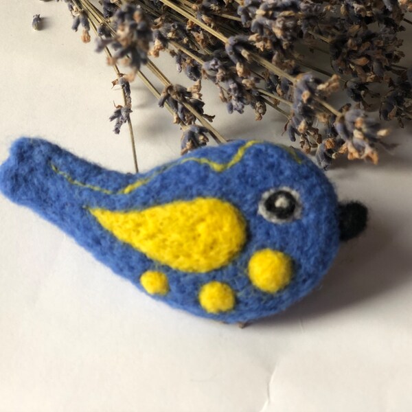 Needle Felted Brooch - Etsy