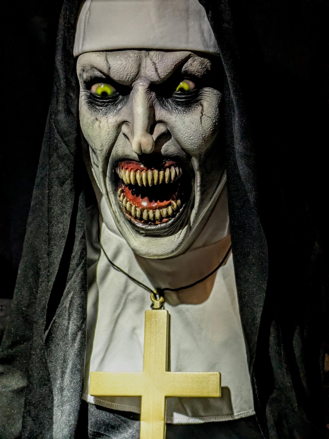 Defiler Demon Nun Bust – Valak Horror Display Bust – Life Size Resin ...