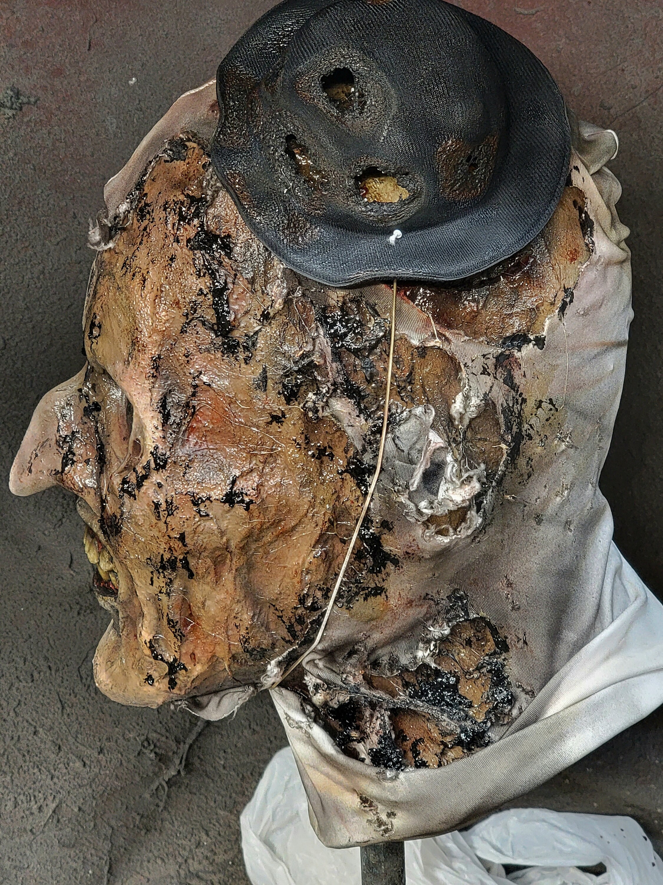 MADE TO ORDER Scorched Psycho Mime Latex Display Bust Not Wearable - Etsy