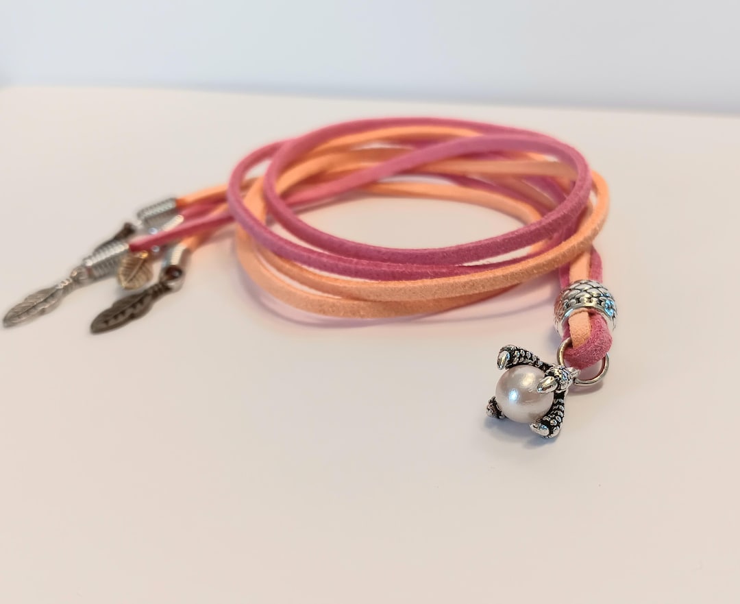 4-page Suede Bookmark, Multi-strand Page Keeper - Etsy