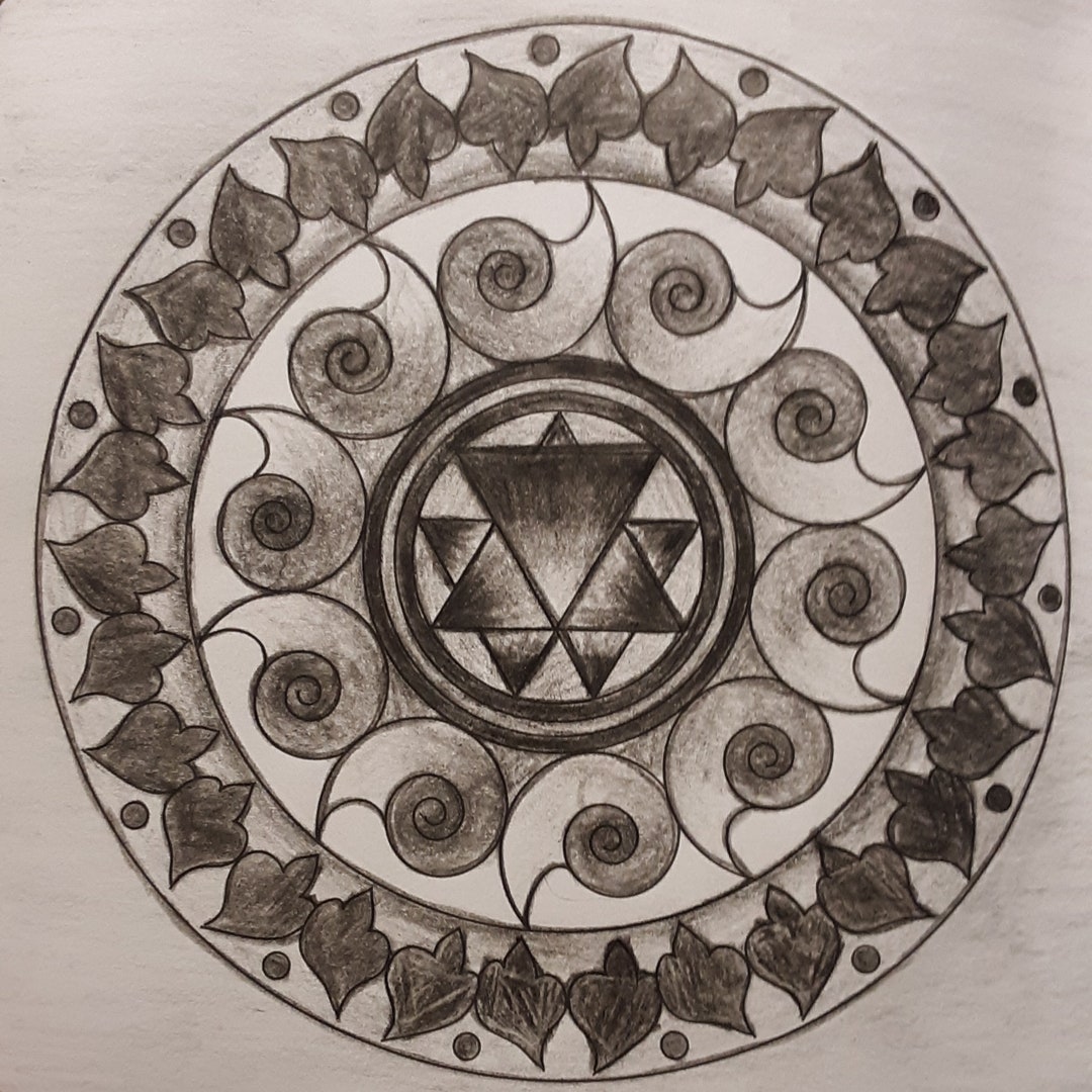 Mandala, Mandala Art, Gray Mandala Wall Art, Framed Mandala, Mandala ...