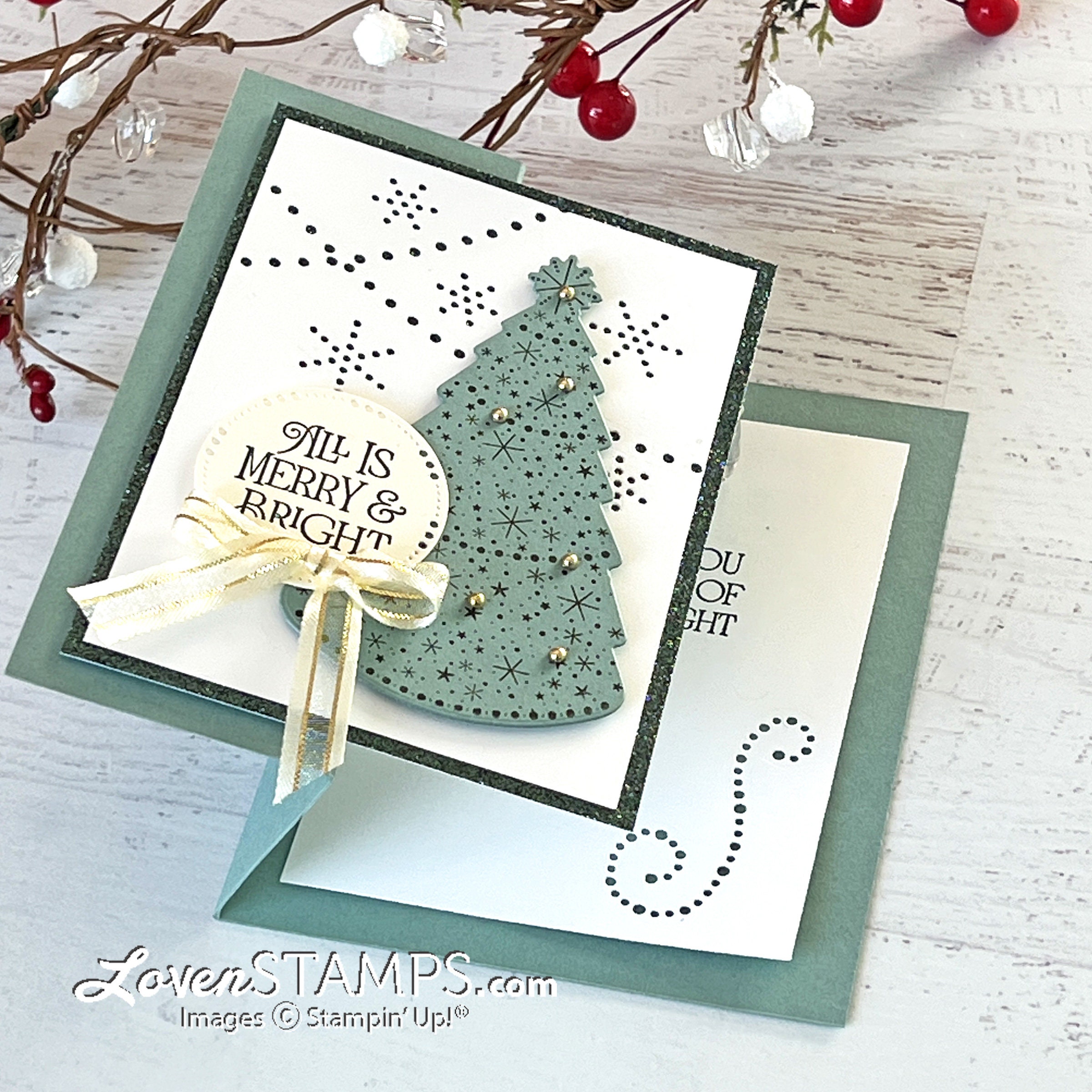 Stampin' Up! Lights Aglow Bundle Christmas Card Tutorials - PDF ONLY - Etsy