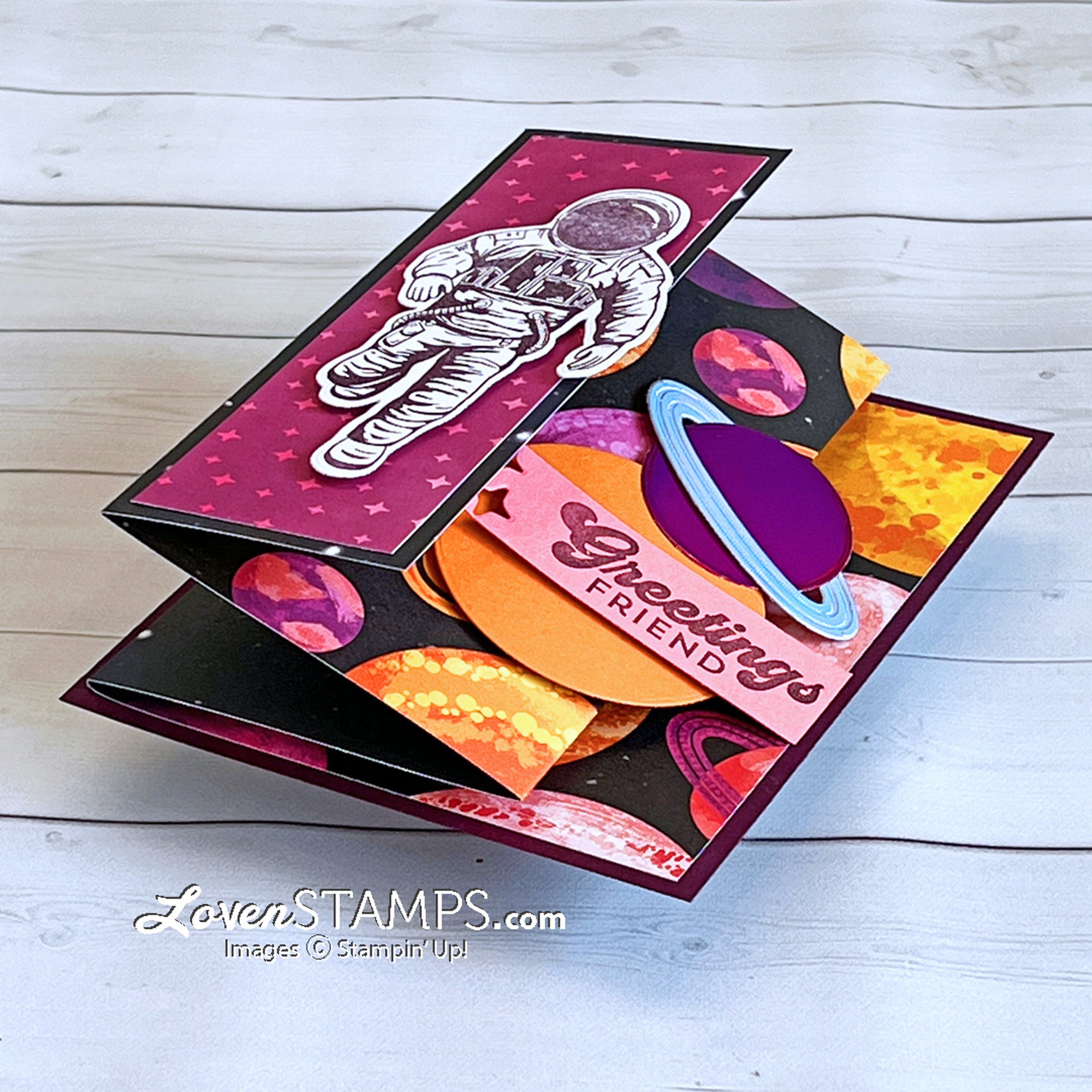 Stampin' Up! Stargazing Suite Astronaut Space Project Tutorials - PDF ...