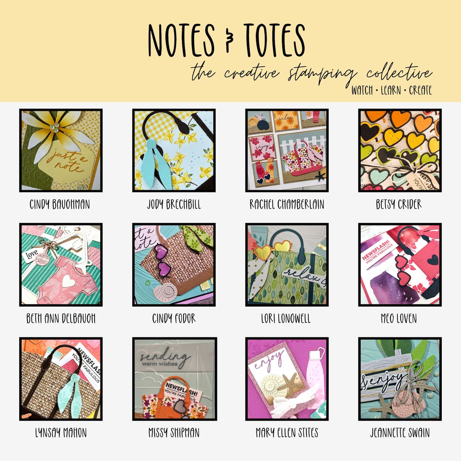 Notes & Totes Stampin' Up! Video Class – 12 Project Tutorials (PDF ONLY ...