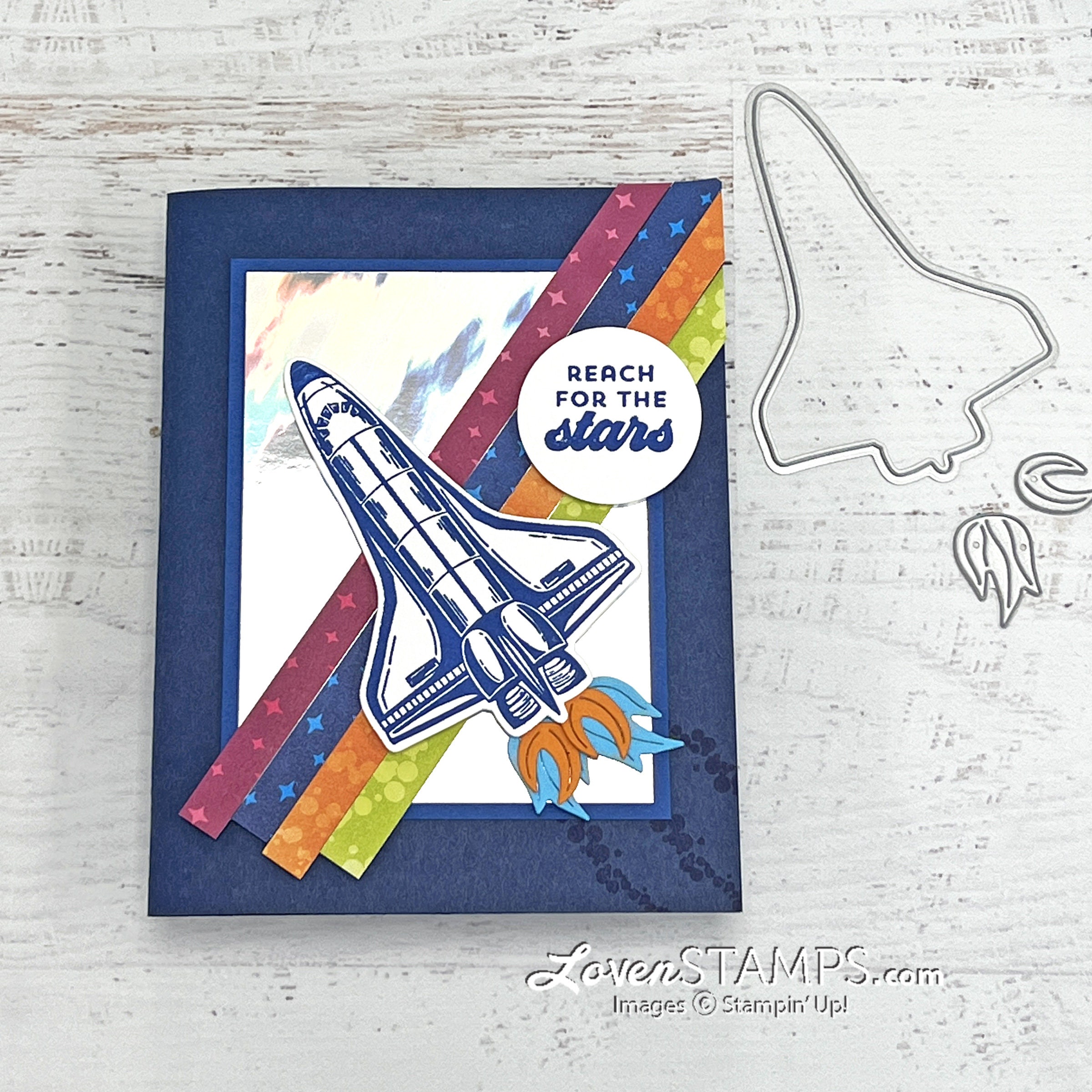 Stampin' Up! Stargazing Suite Astronaut Space Project Tutorials - PDF ...