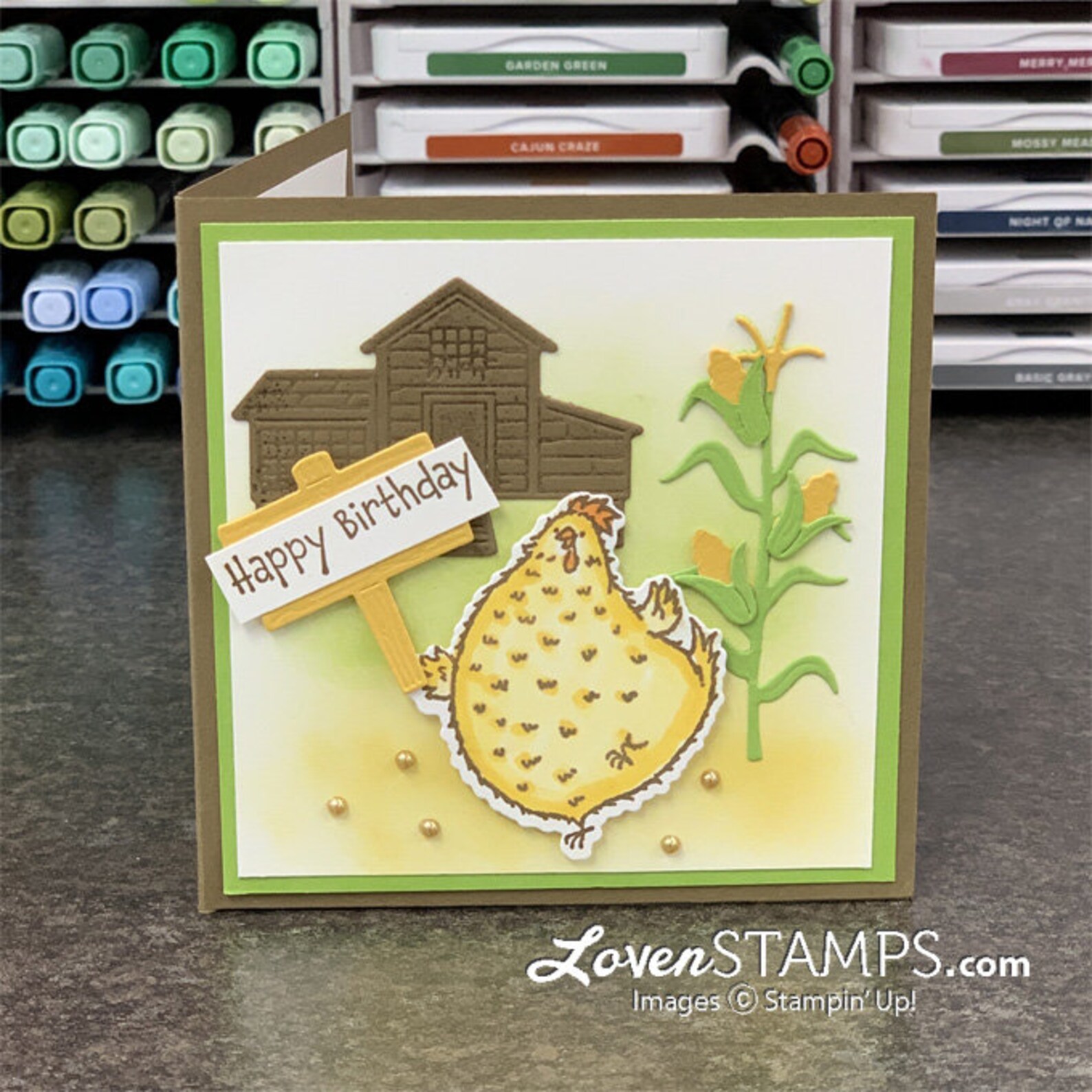 Stampin' Up! Hey Birthday Chick Card Tutorials - PDF ONLY - Etsy