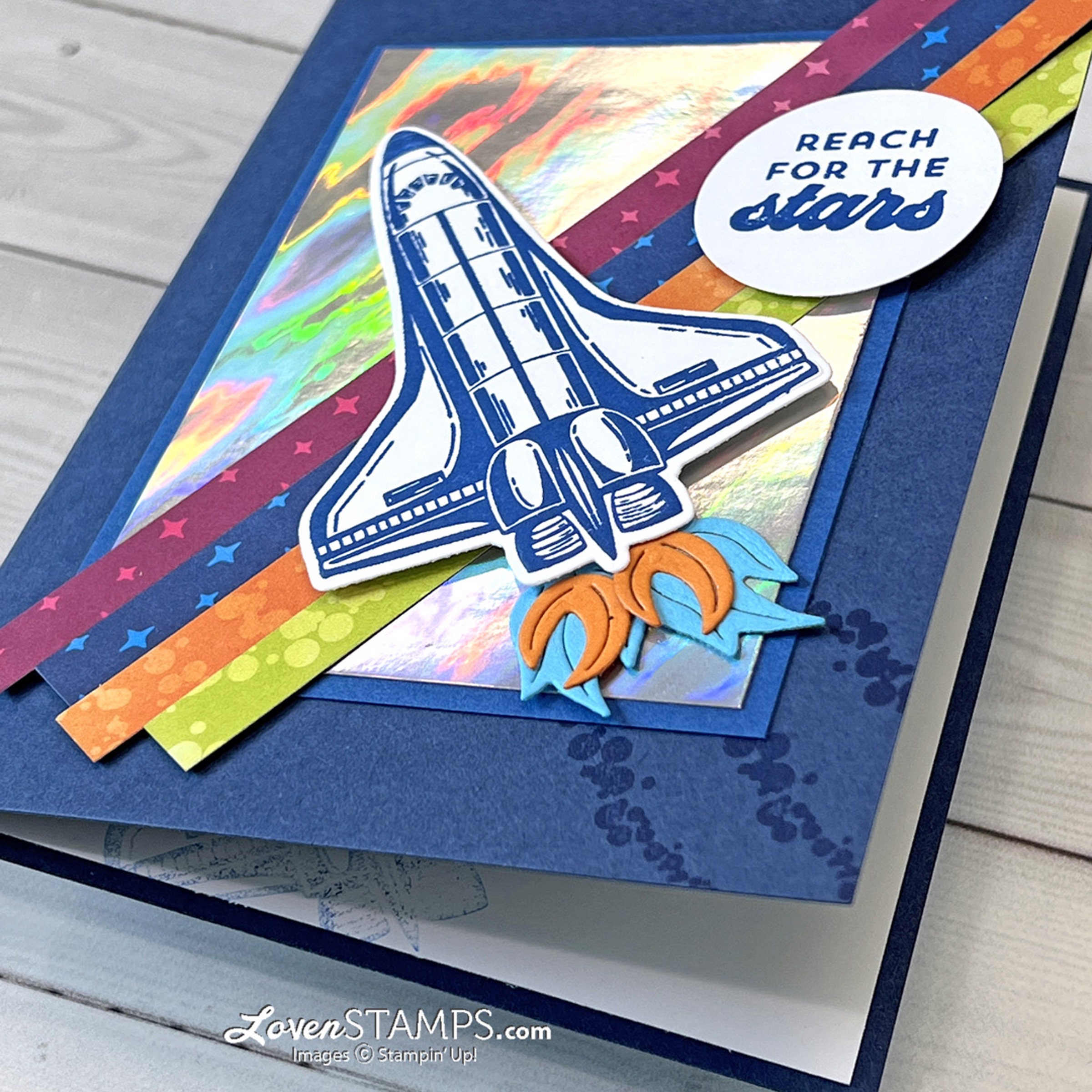 Stampin' Up! Stargazing Suite Astronaut Space Project Tutorials - PDF ...