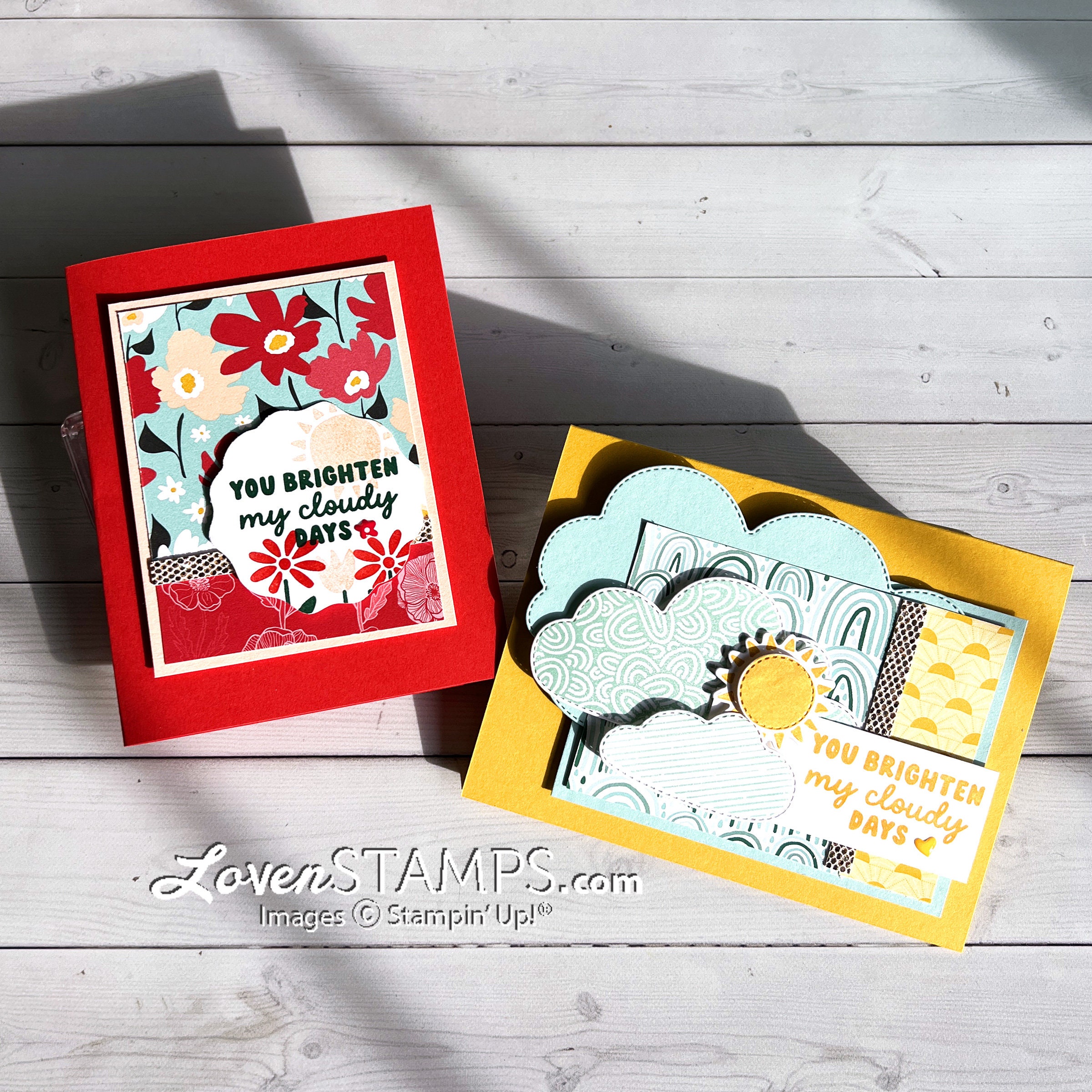 Stampin' Up! Sunny Days DSP and Bright Skies Stamp and Die Bundle ...