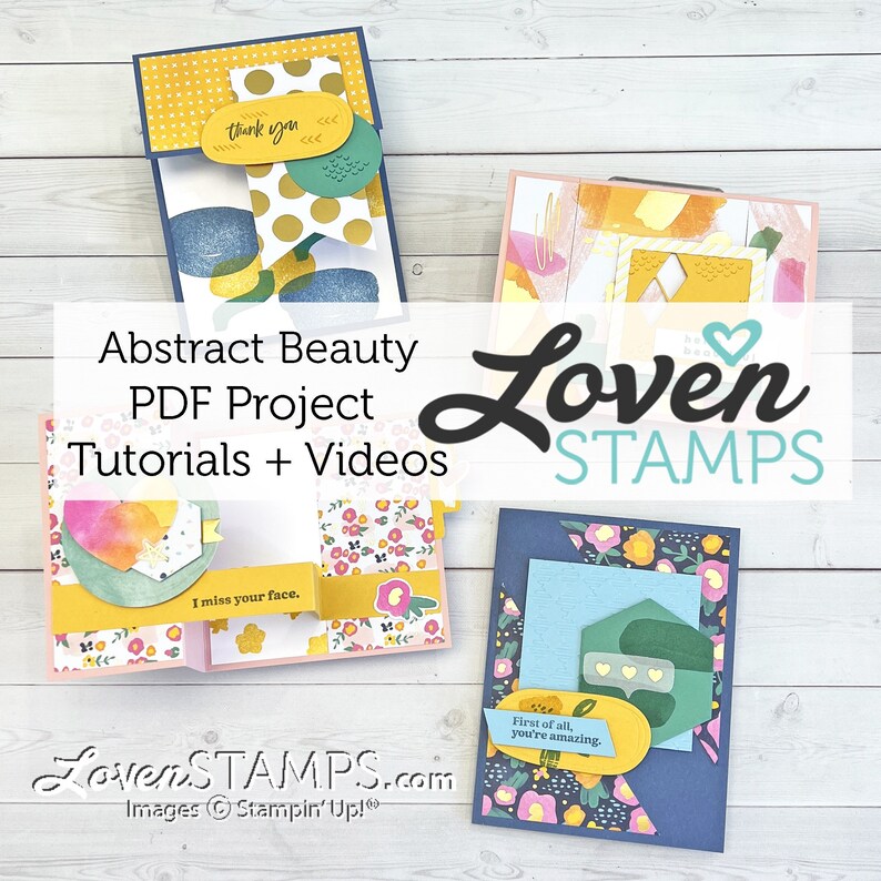 Stampin' Up! Abstract Beauty (hello Beautiful) Card Tutorials - PDF ...