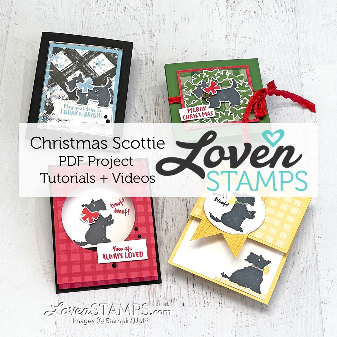 Stampin' Up! Christmas Scottie Card Tutorials - PDF ONLY - Etsy