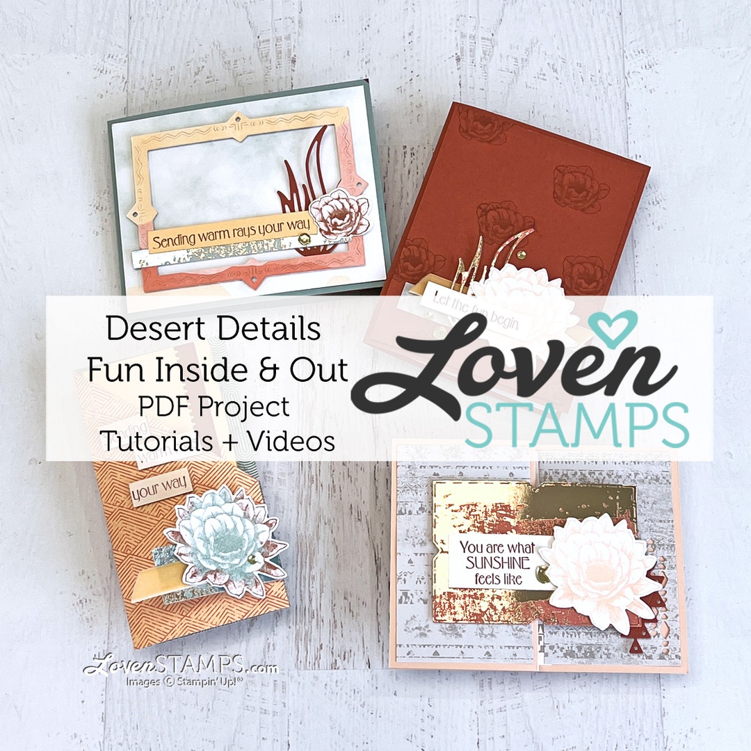 Stampin' Up! Card Tutorials With Delicate Desert Suite - PDF ONLY - Etsy