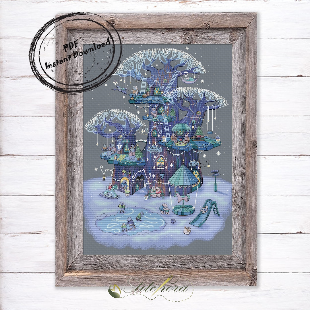 Digital Cross Stitch Pattern. Unique Modern Design. Advanced Counted ...