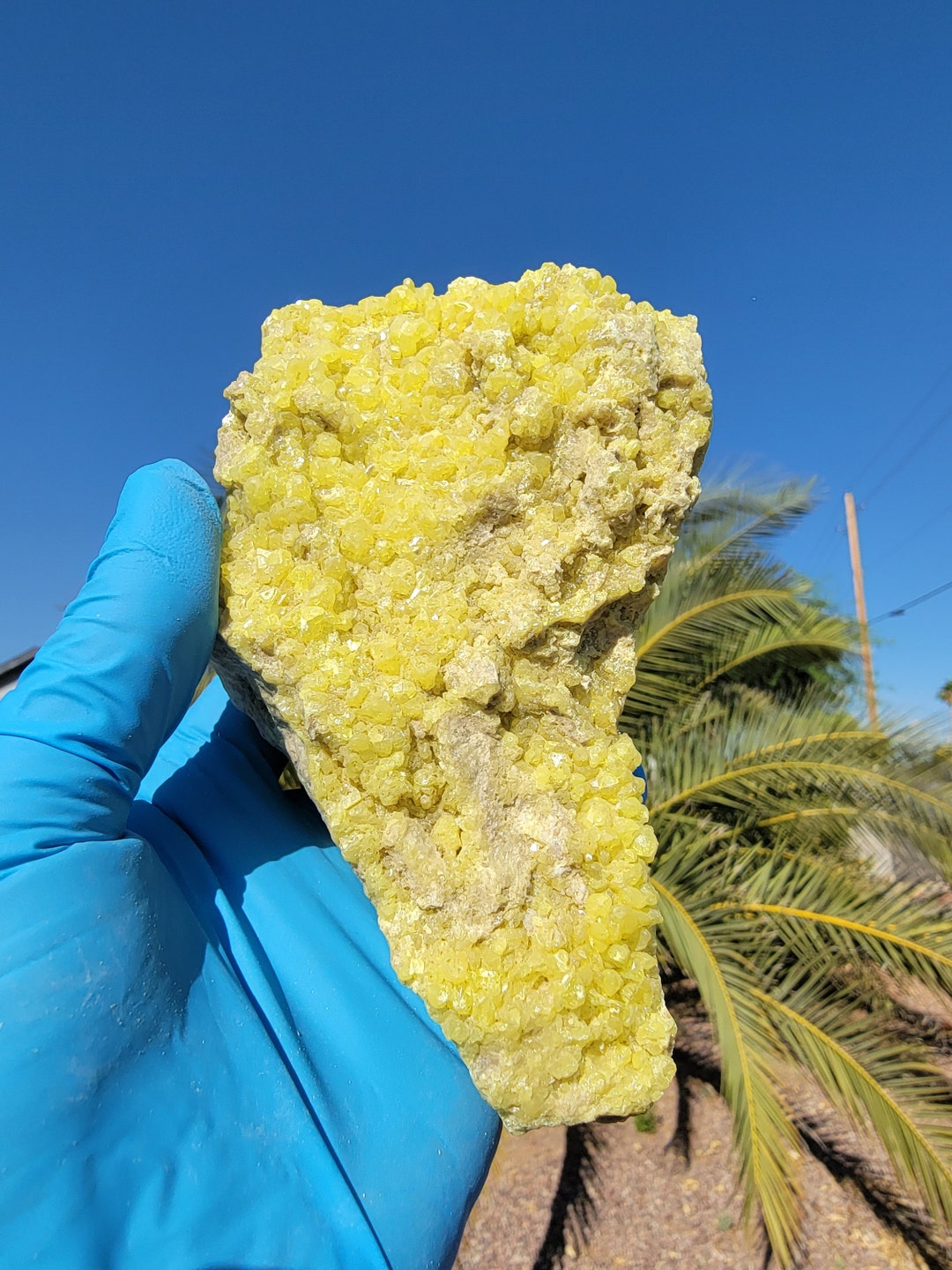 Medium STINKY Sulfur Rock Yellow Crystals Raw Stone Geology Gift - Etsy
