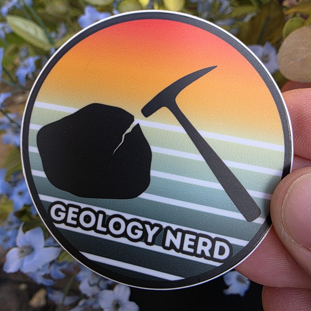 Geology Nerd Sticker: Rock Hammer Silhouette, Mineral Lover Gift - Etsy