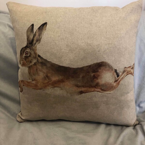 Hare Cushion - Etsy UK